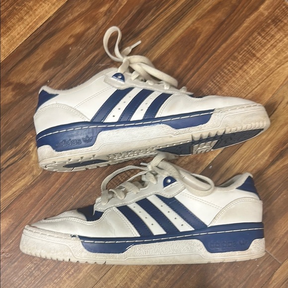 adidas | Shoes | Adidas Platform White And Blue Sneakers | Poshmark